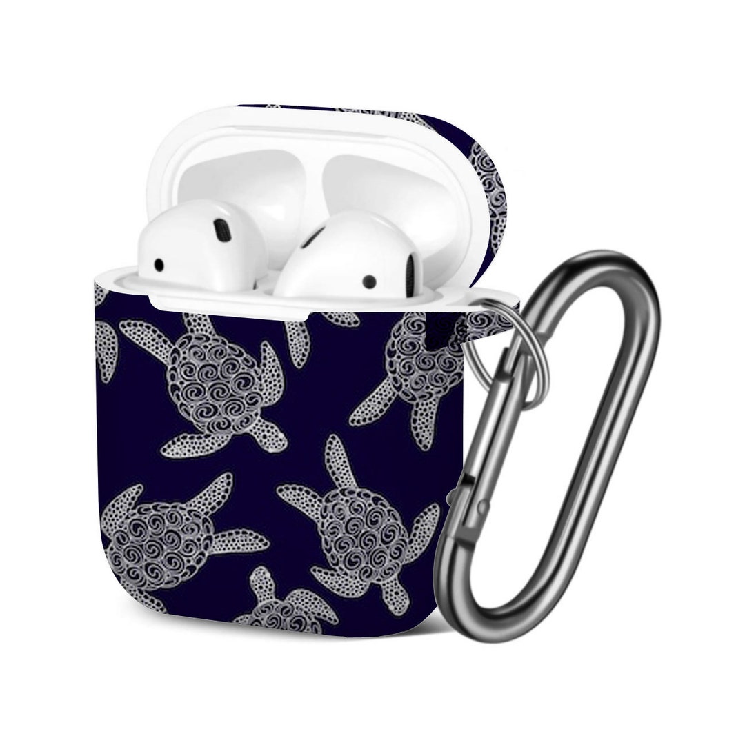 Airpods Case ( 1st / 2nd Gen ), Beautiful Sea Turtle Print Pattern, TPU ...