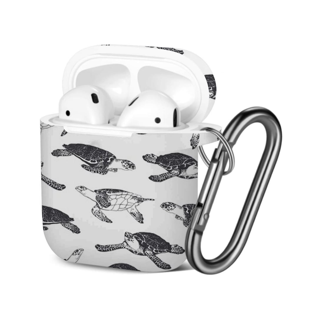 Airpods Case ( 1st / 2nd Gen ), Ocean Turtle Print Pattern, TPU ...