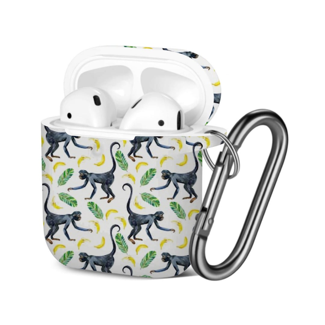 Airpods Case ( 1st / 2nd Gen ), Cute Monkey Banana Cute Print Pattern ...