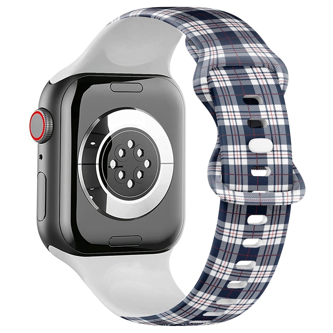 All Series - Apple Watch Band ( Blue White Tartan Plaid Scottish Print ...
