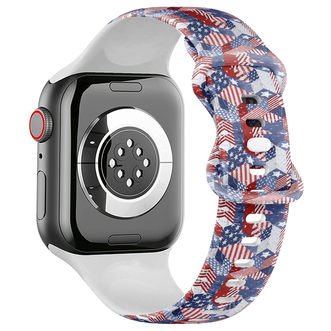 All Series - Apple Watch Band ( Watercolor Usa Flag Print Pattern ...