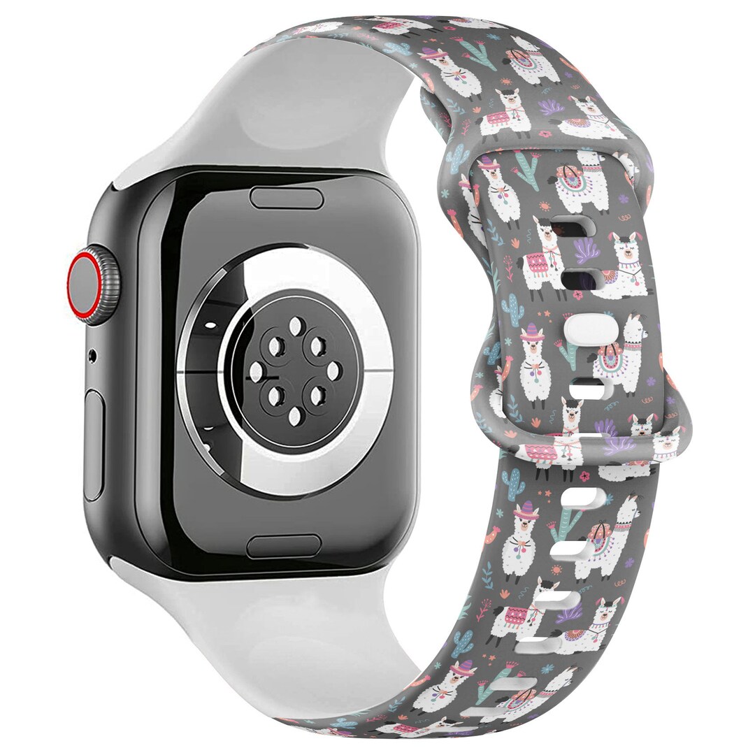 All Series - Apple Watch Band ( Cartoon Llama Alpaca Print Pattern ...