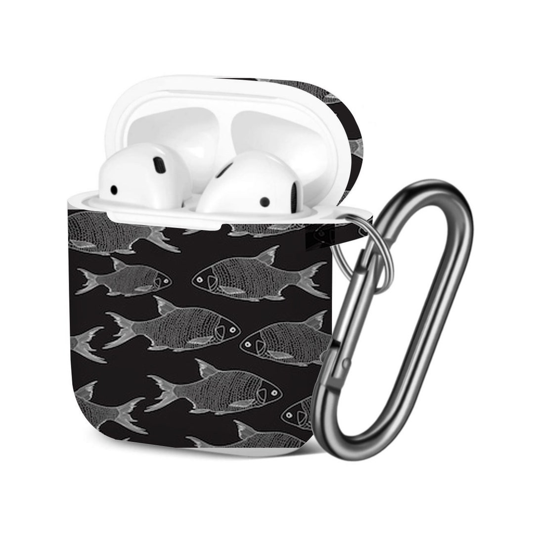 Airpods Case ( 1st / 2nd Gen ), Cute Fish Print Pattern, TPU Protection ...