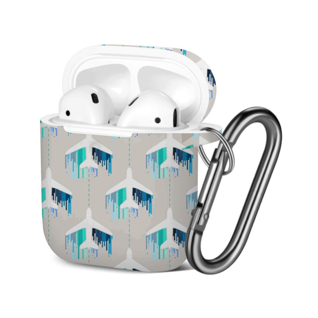 Airpods Case ( 1st / 2nd Gen ), Airplane Print Pattern, TPU Protection ...