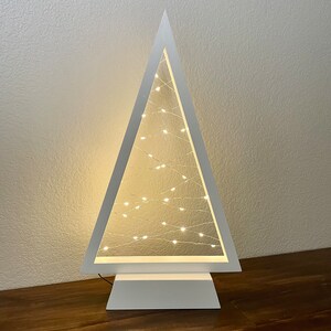 Wood Christmas Tree With Sparkle Lights - Etsy