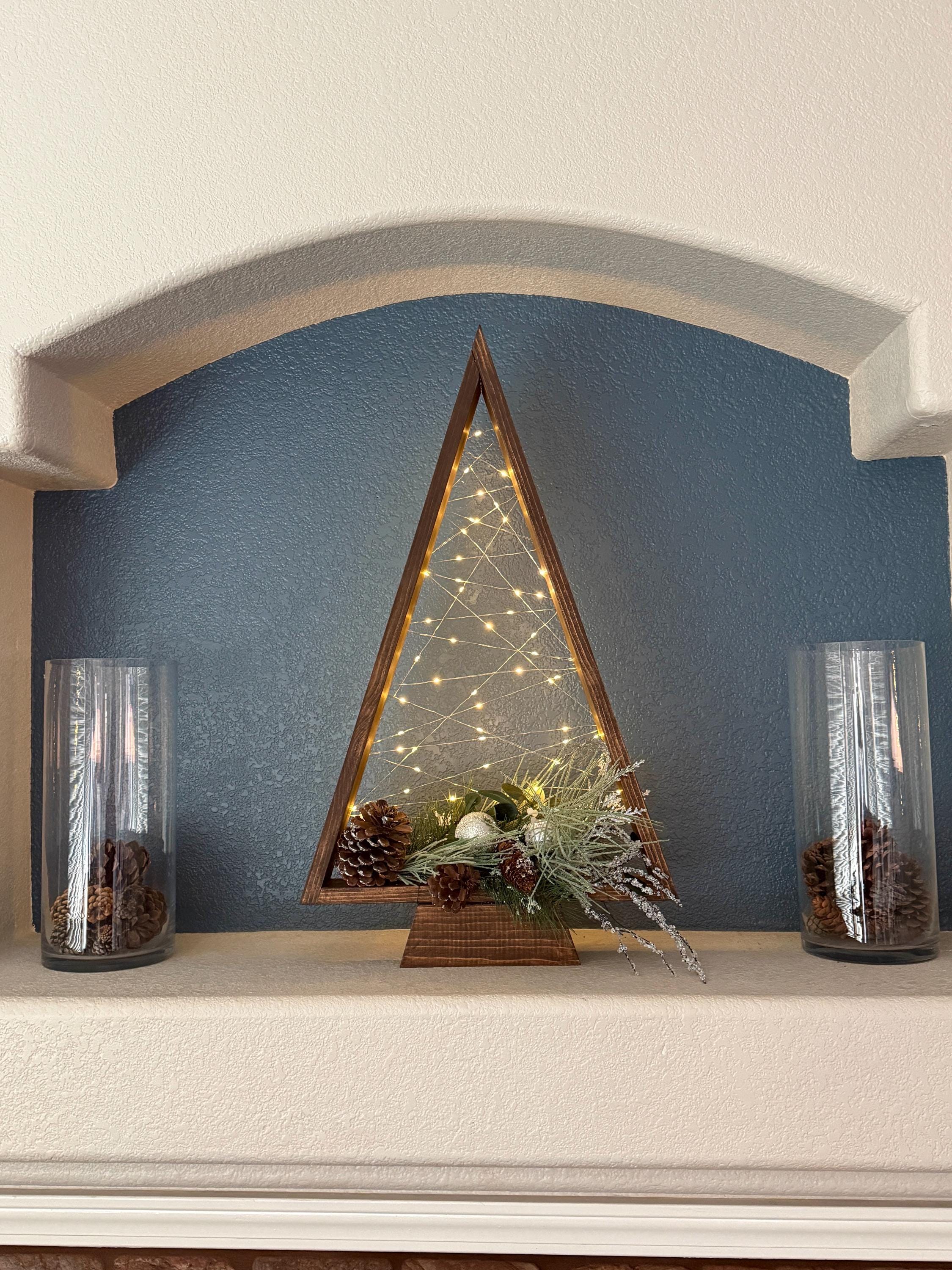 Light up Christmas Tree With Garland - Etsy
