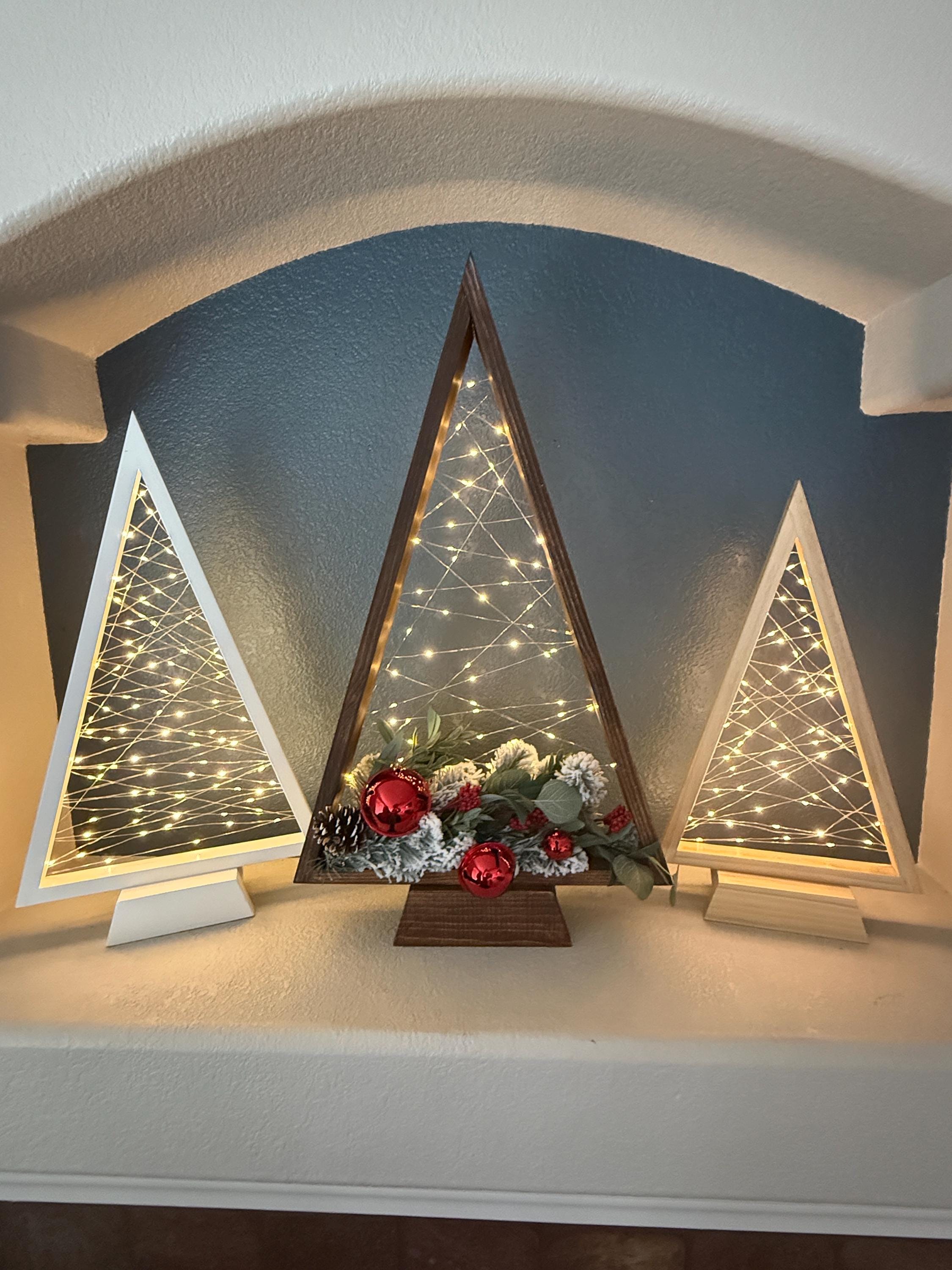 Light up Christmas Tree With Garland - Etsy