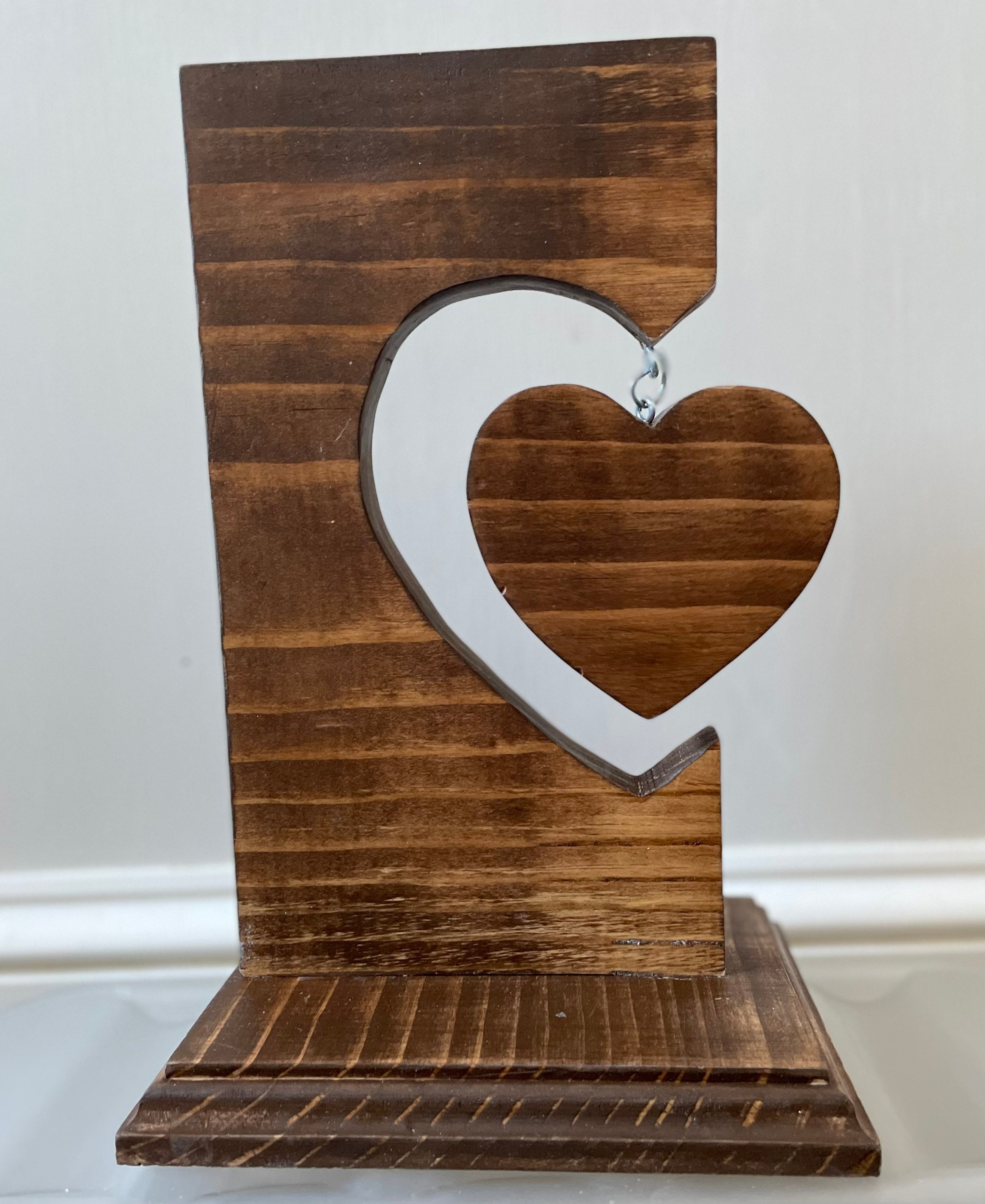 Wooden Heart Shelf Decor - Etsy