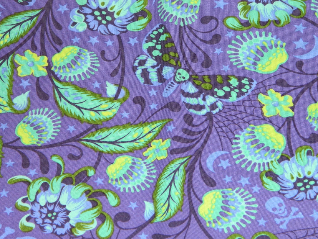 Deep Purple venus De La Luna Pattern by Tula Pink FAT QUARTERS ONLY ...