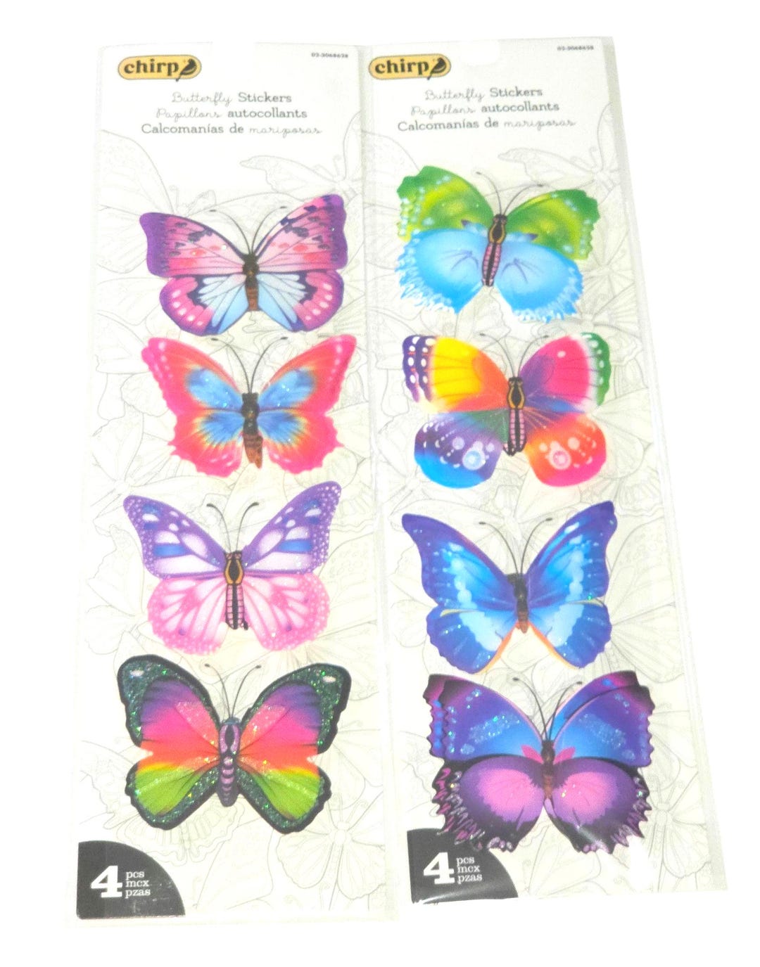 3D Large Butterfly Stickers (u-pick From 2 Different Colour Themes) - Etsy