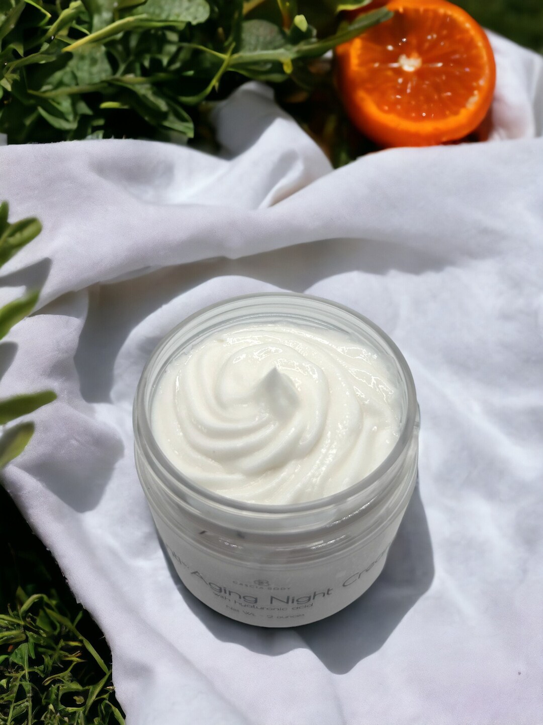 Hyaluronic Acid Face Cream: Tangerine Oil, Anti-aging Skincare - Etsy