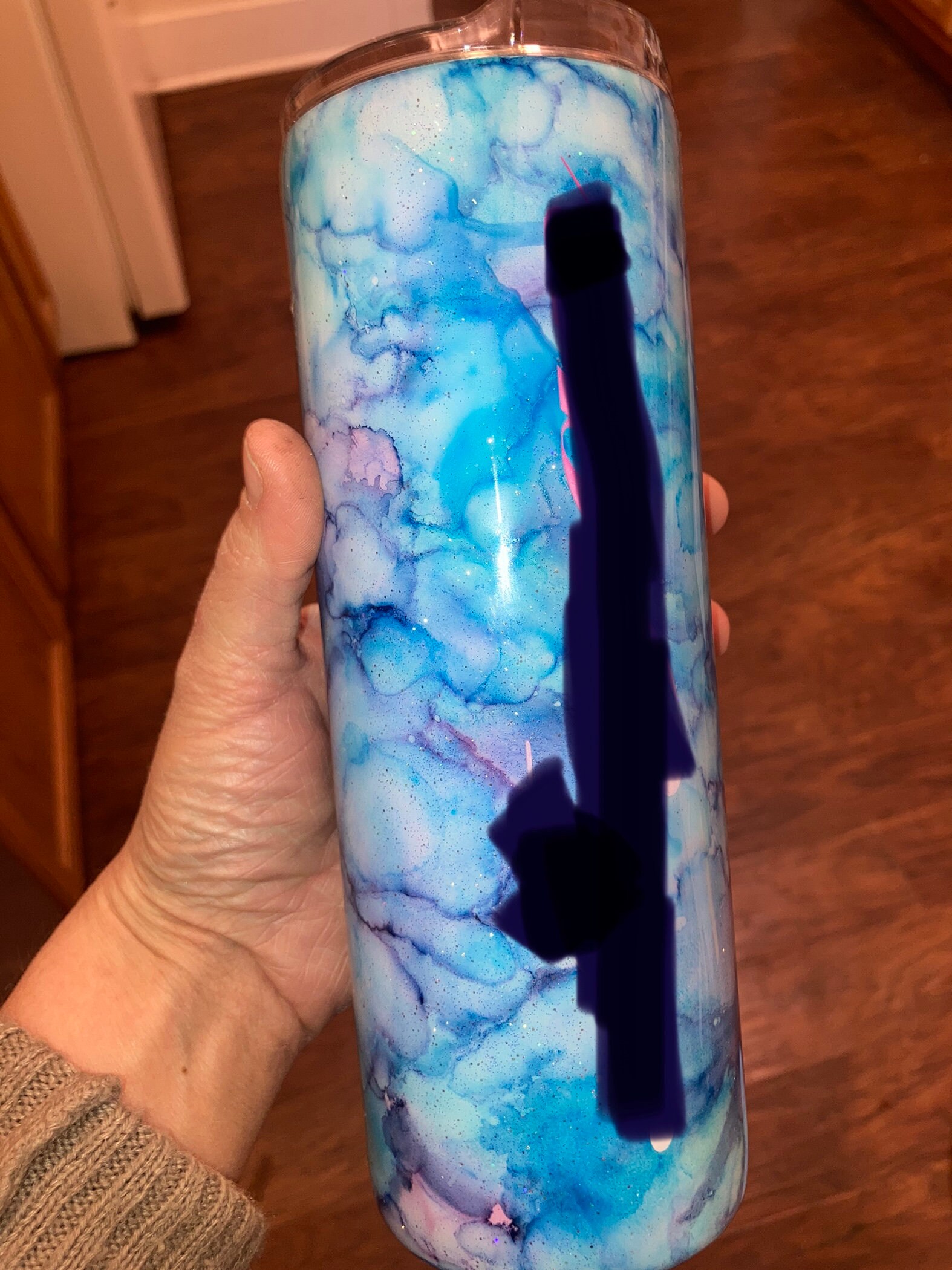 Stitch Swirl Epoxy Tumbler - Etsy