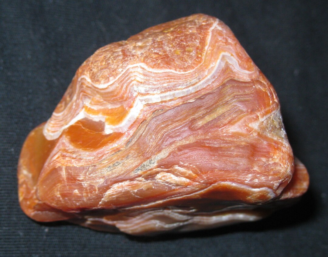 4.8oz Lake Superior Agate - Raw, "peeler", "candy-banded" - Etsy