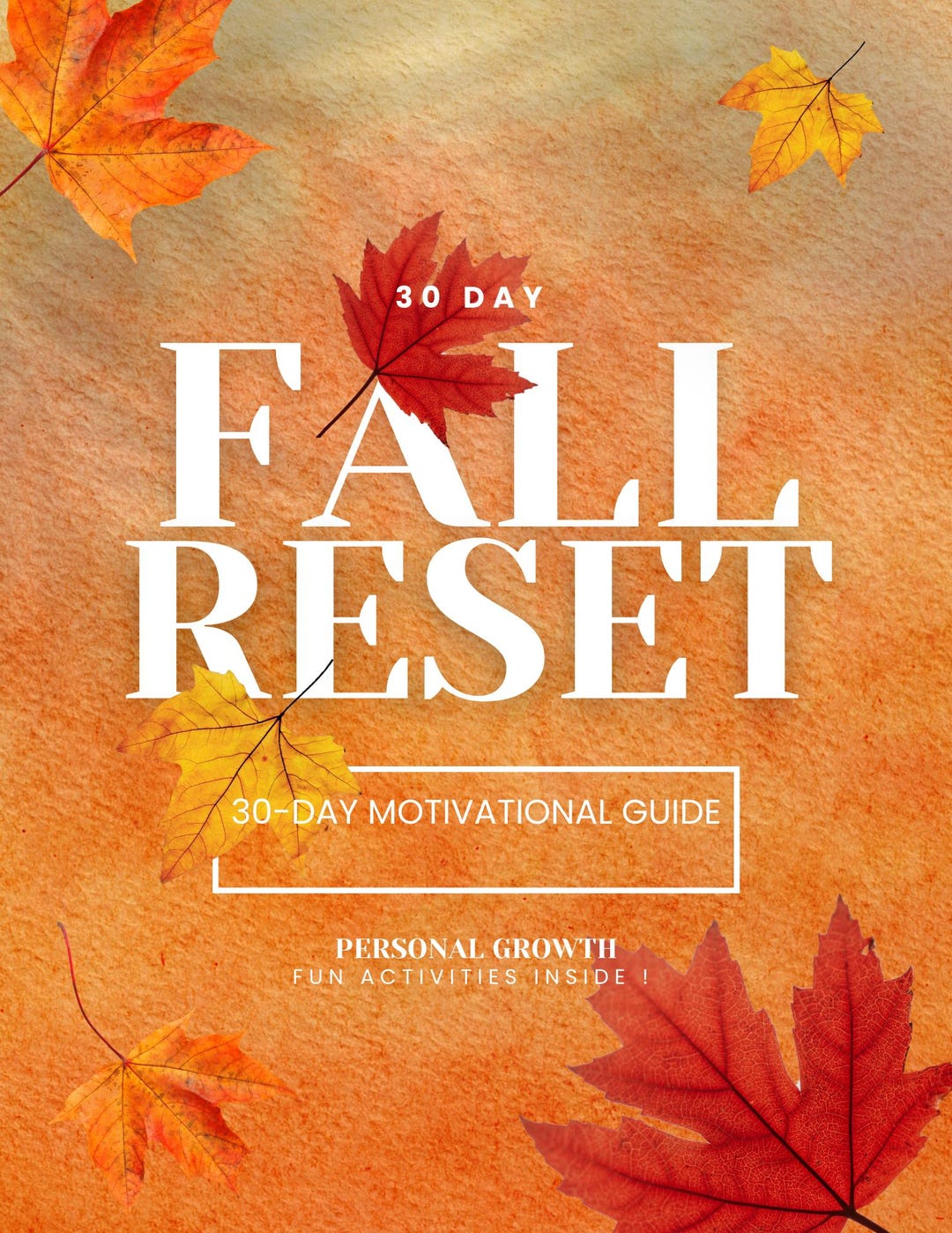 30 Day Fall Reset : 30 Day Motivational Guide - Etsy