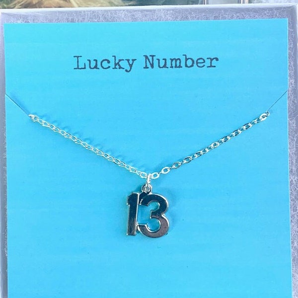 Number Necklace - Etsy