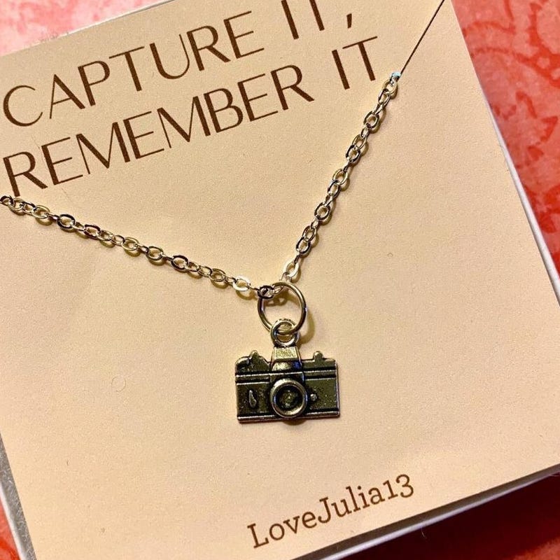 Camera Necklace - Etsy