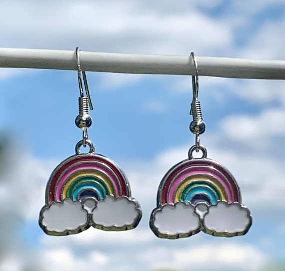 Rainbow Earrings Calm Down Gift for your Lover Rainbows LGBT Pride Jewelry Pride Earrings