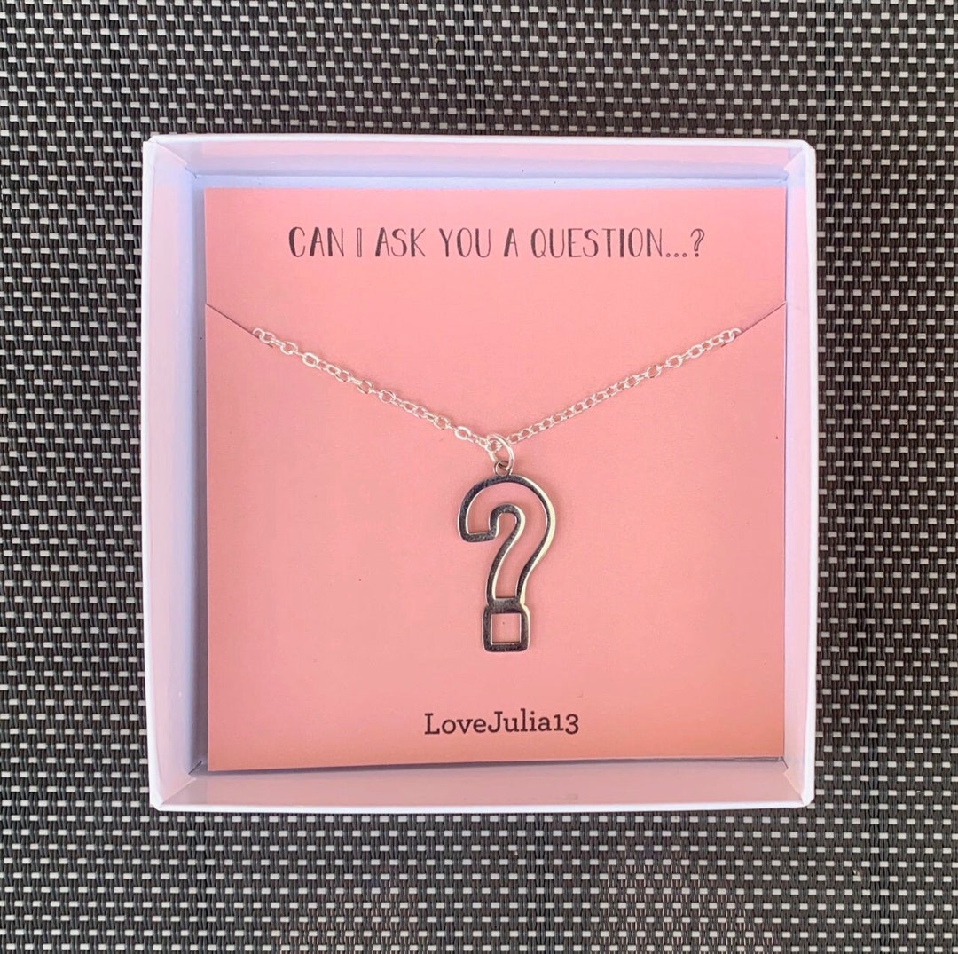 Can I Ask You A Question...? Necklace // Silver & Gold Available ...