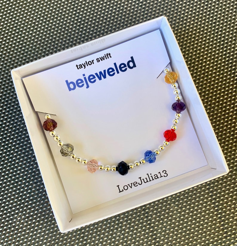 Taylor Swift Midnights Inspired Bracelet / Bejeweled / Silver - Etsy Taylor Swift Midnights Inspired Bracelet / Bejeweled / Silver - Etsy