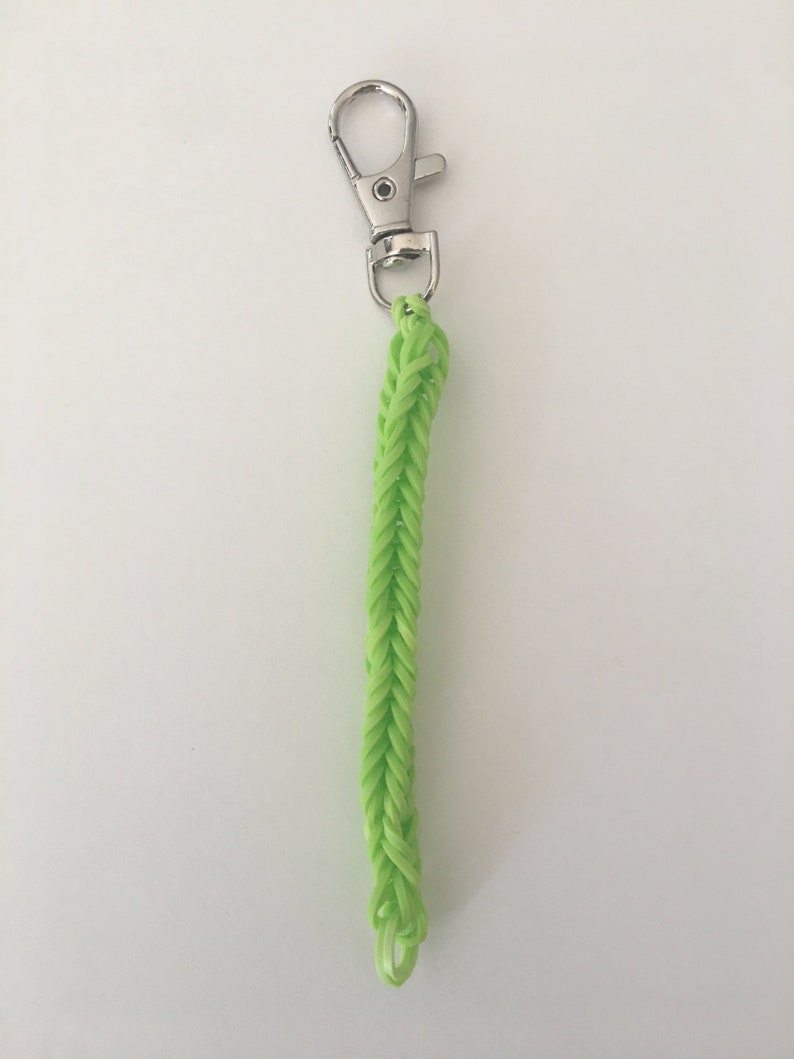 Custom Loom Band Keychain - Fishtail Pattern (high Quality) - Rainbow ...