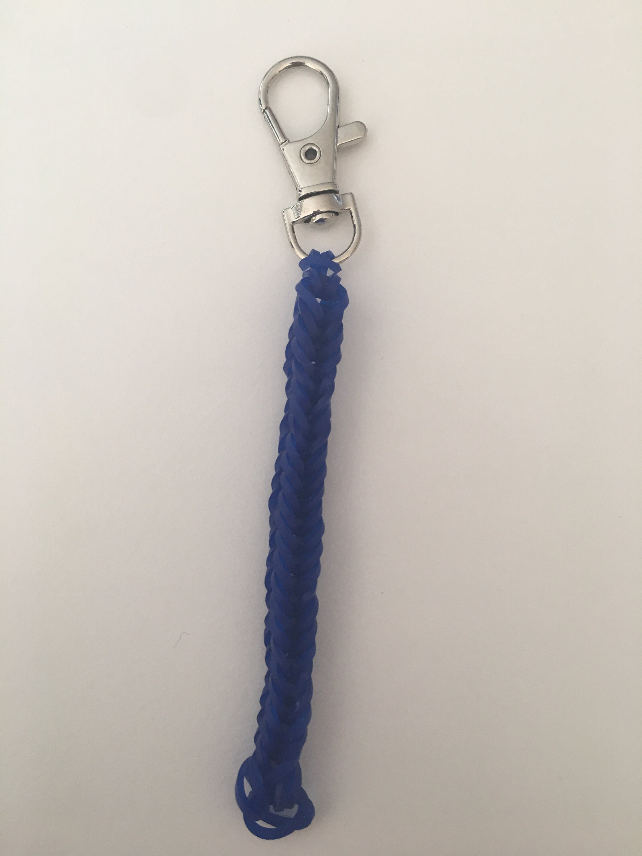 Custom Loom Band Keychain - Fishtail Pattern (high Quality) - Rainbow ...