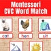 Montessori Phonics Matching Activity for Preschool Beginning Letter ...
