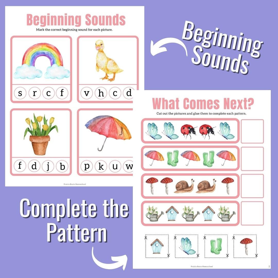 Preschool Spring Activity Pack | Spring Themed Worksheets and ...