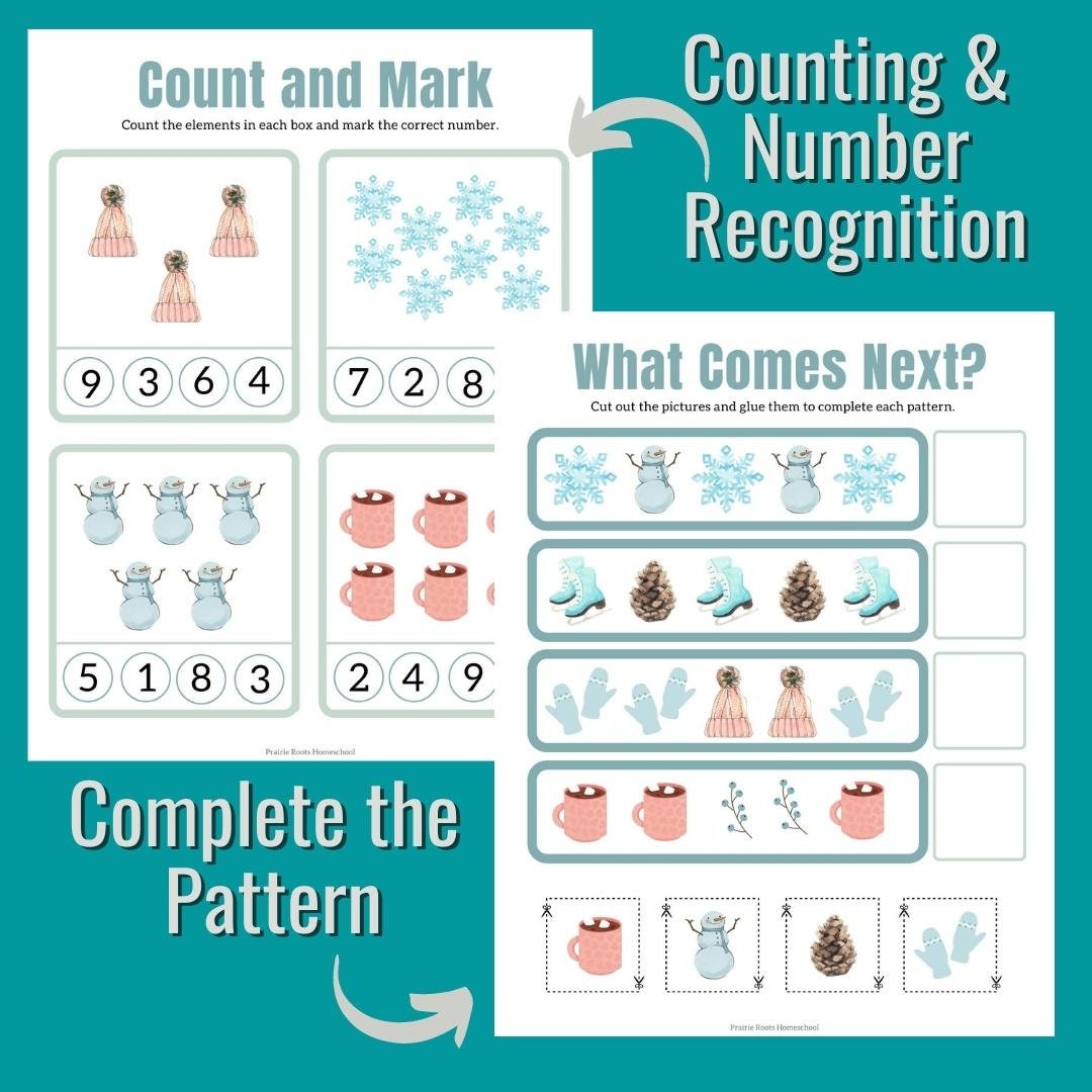 Winter Preschool Activity Pack Winter Themed Preschool - Etsy