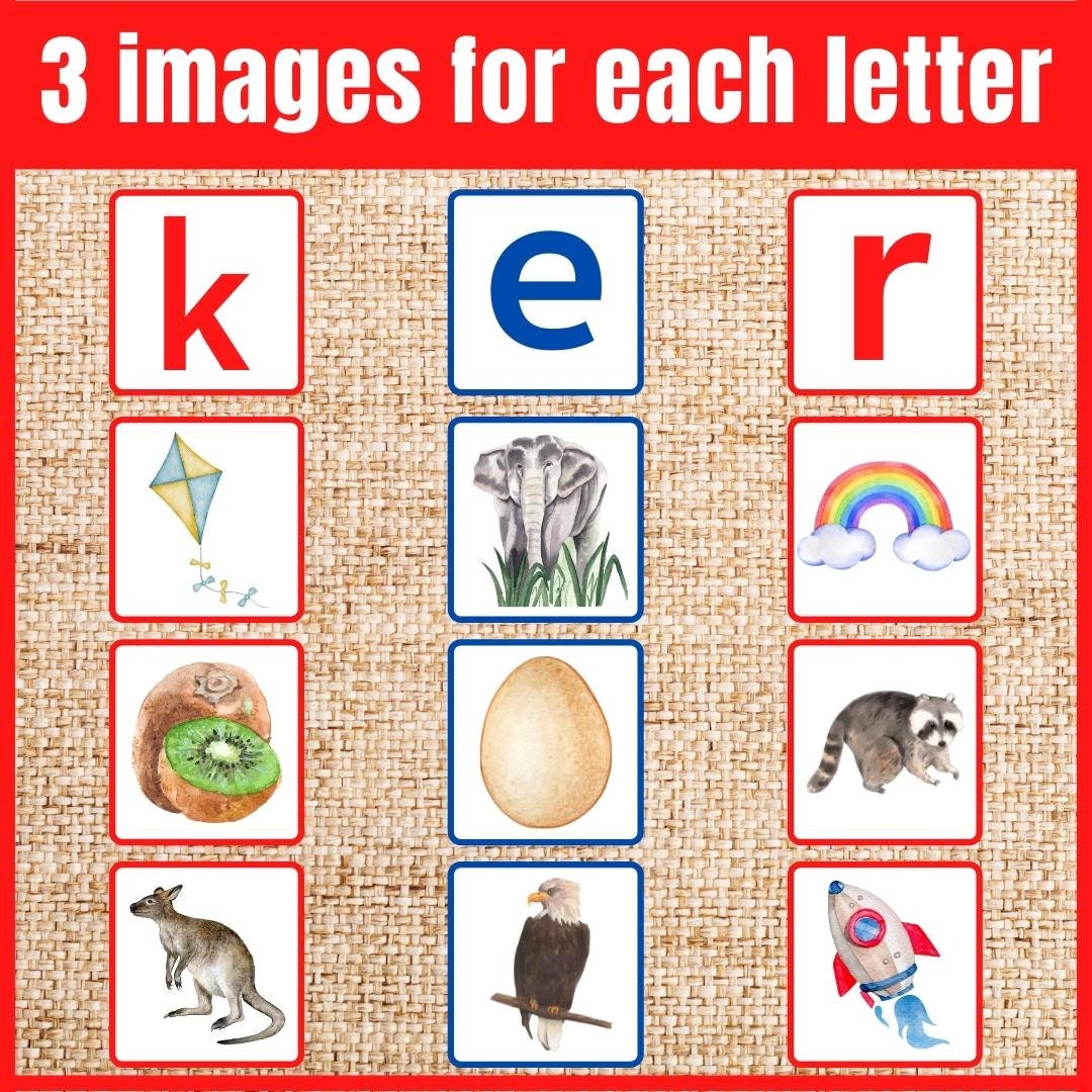 Montessori Phonics Matching Activity for Preschool | Beginning Letter ...