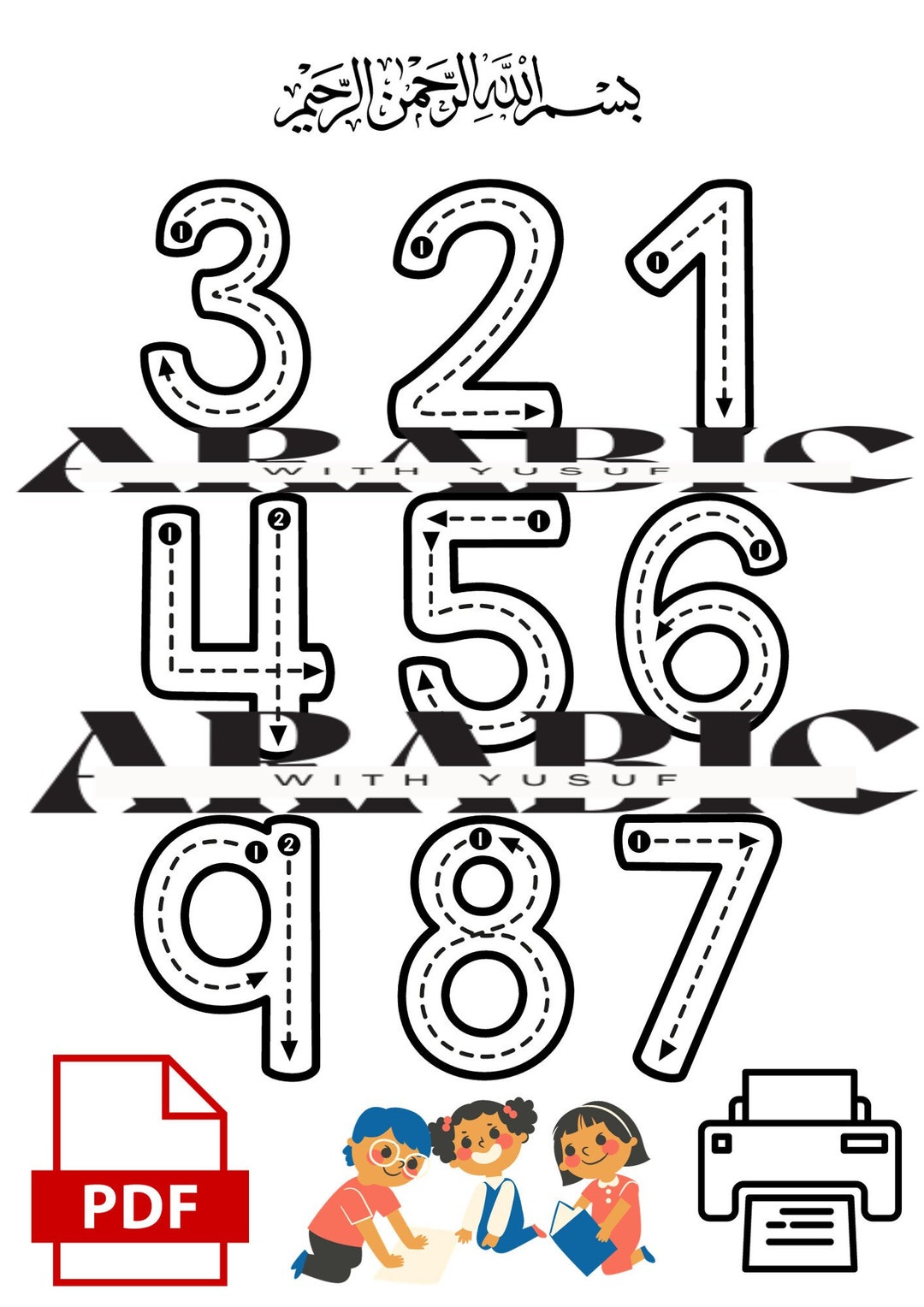 Learn & Practice Numbers 0-9: Kids' After-school Writing Worksheets ...