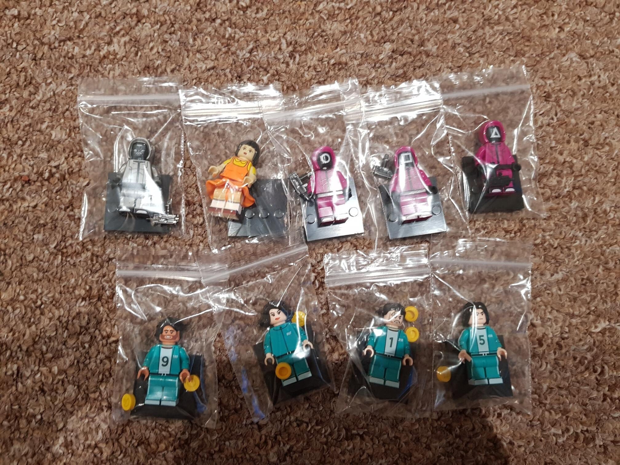 Squid Games High Quality Custom MOC Mini Figures Set - Etsy