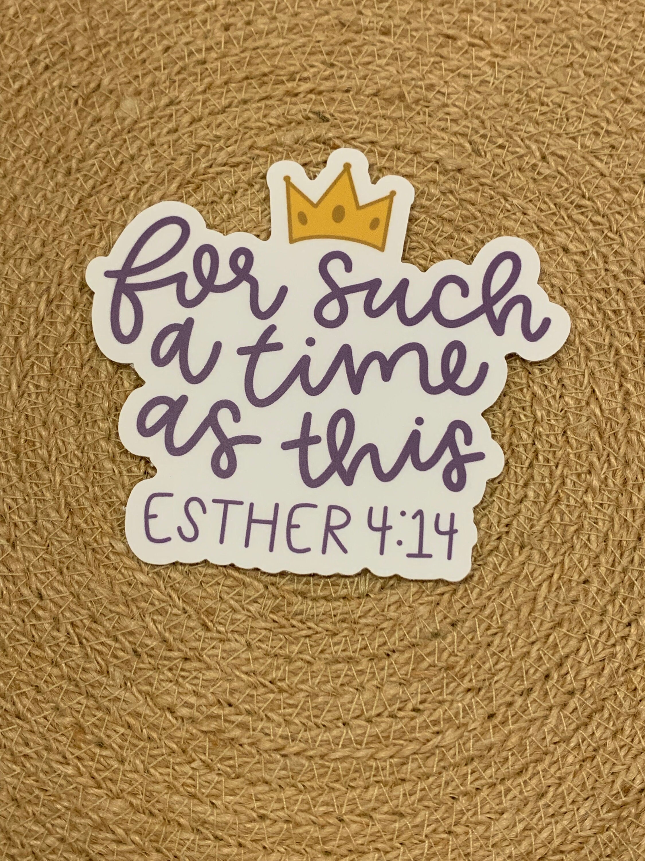 Esther 4:14 Sticker - Etsy