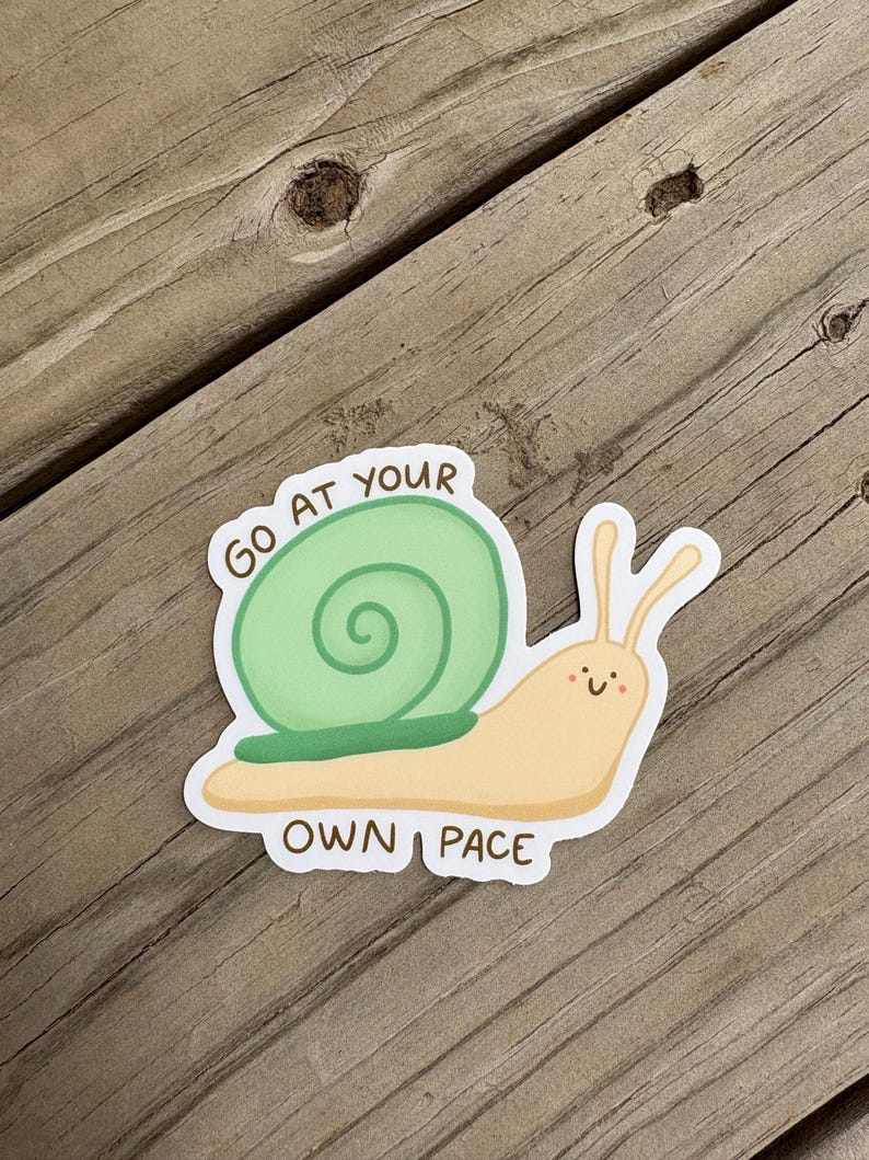 Go at Your Own Pace Sticker - Etsy