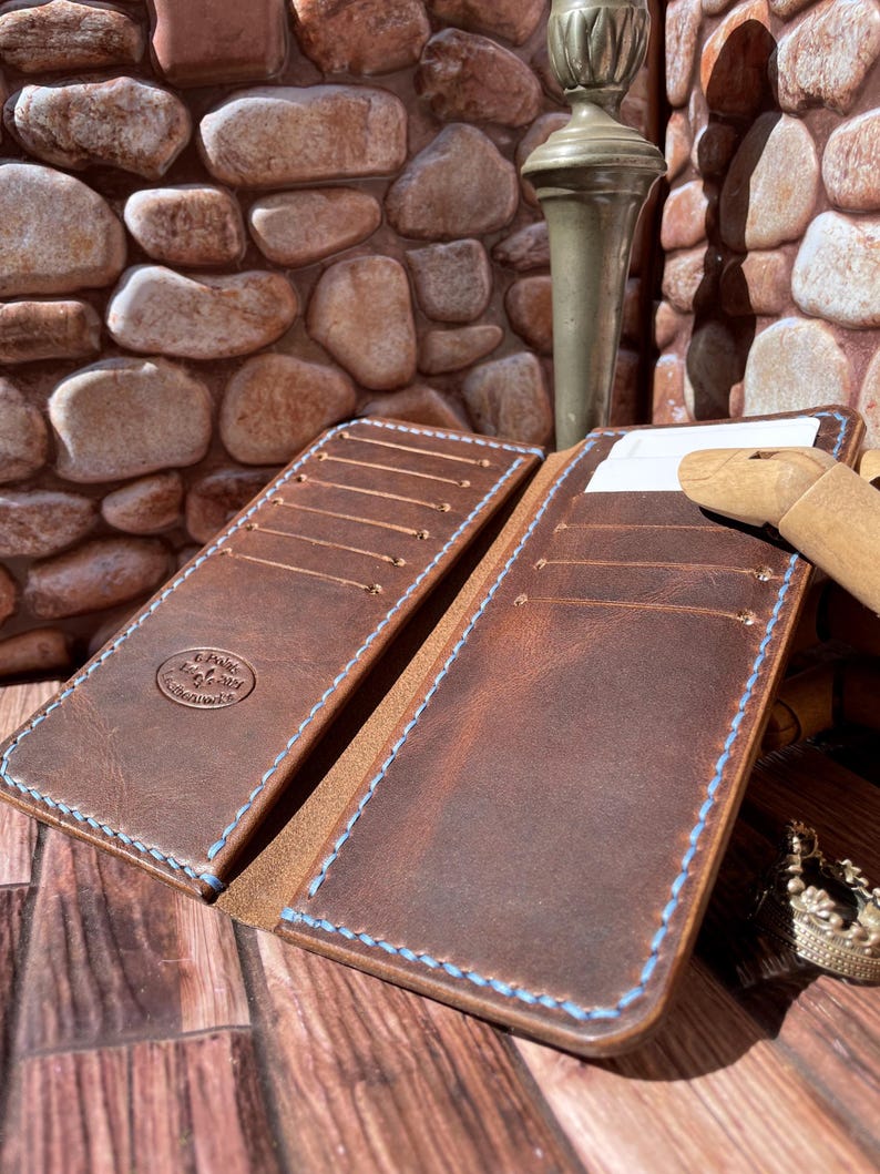 Roper Wallet Horween Derby in Brown Nut Handmade Roper Wallet 12 Cards ...