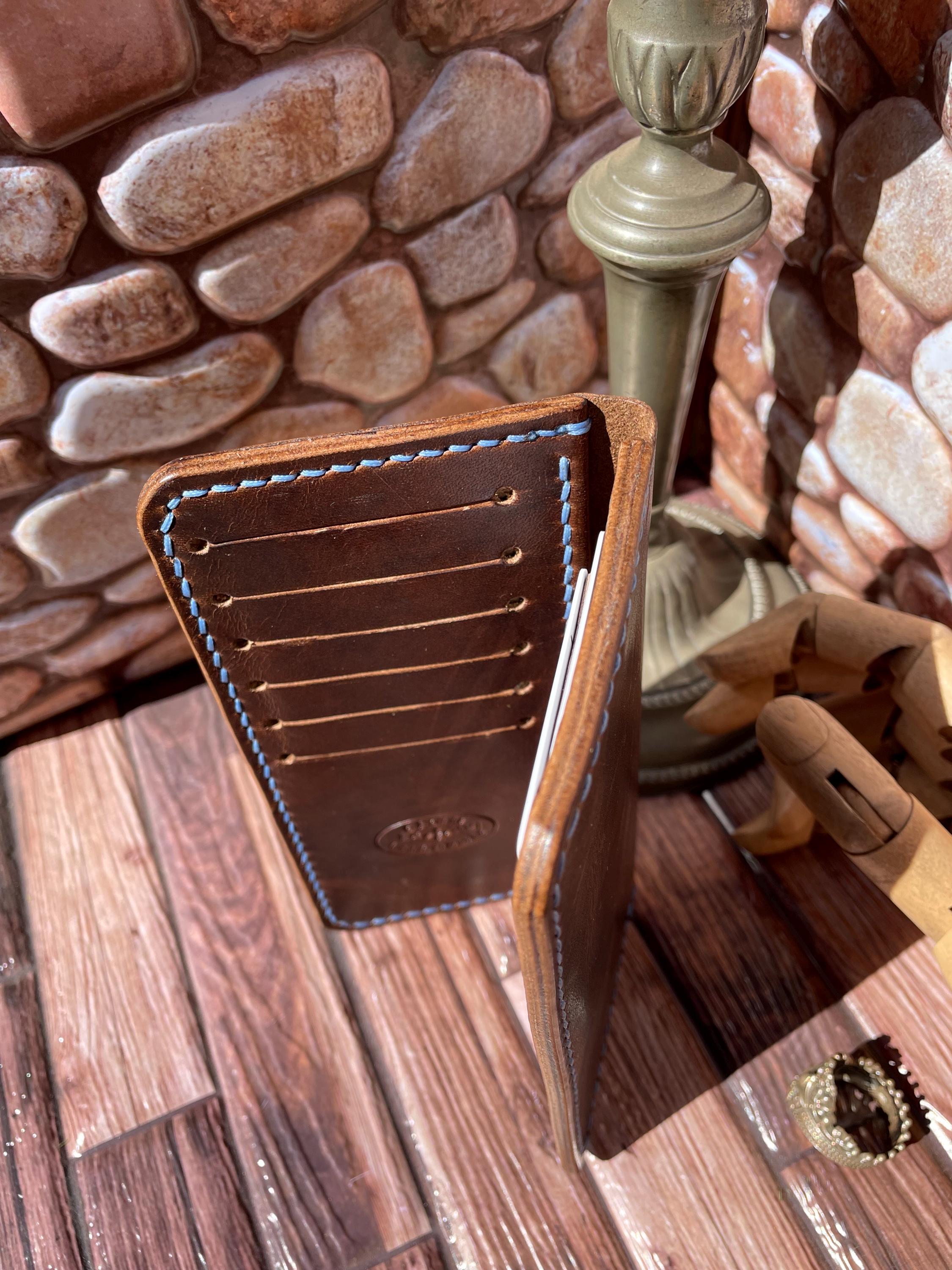 Roper Wallet Horween Derby in Brown Nut Handmade Roper Wallet 12 Cards ...