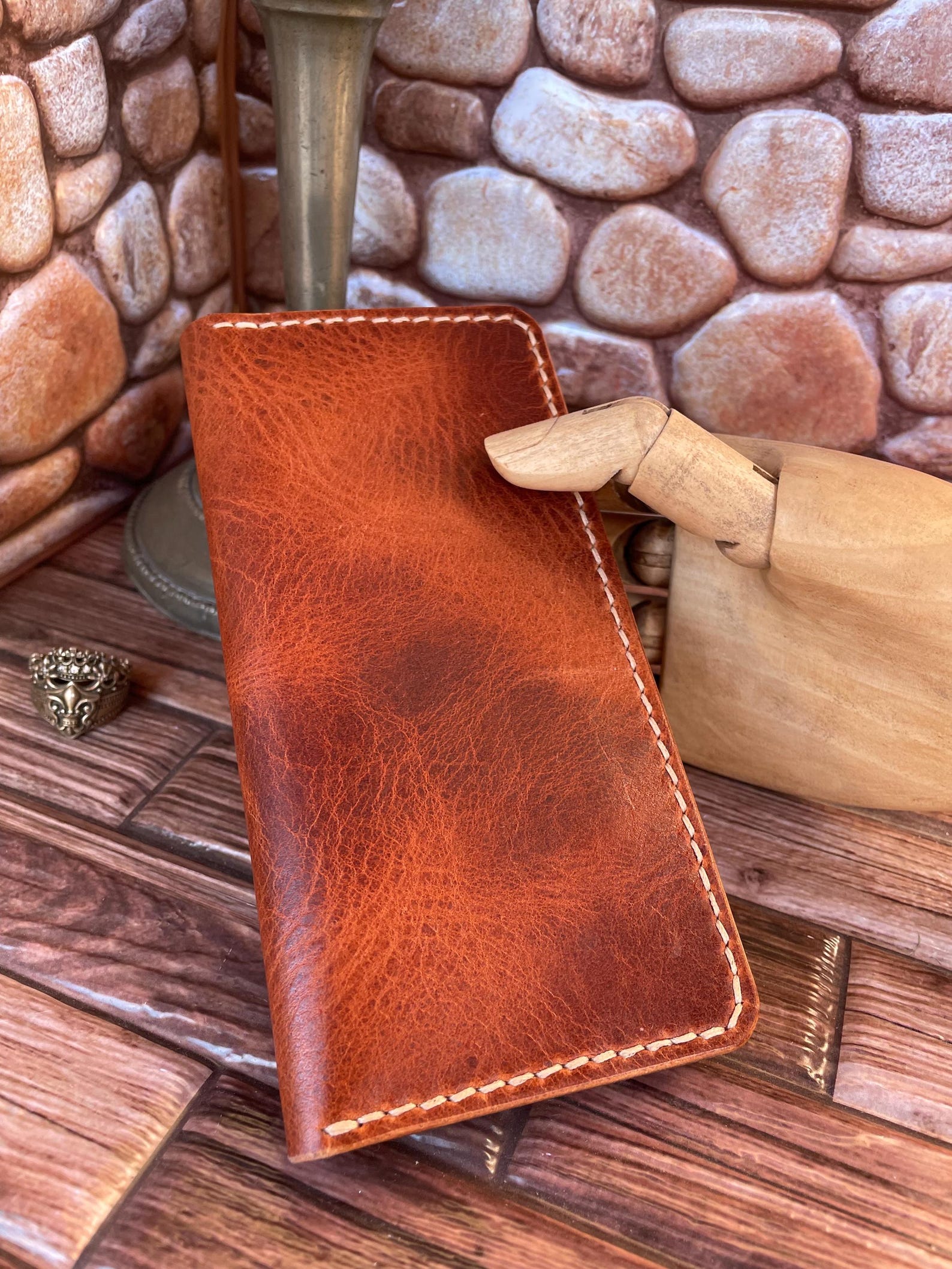 Roper Wallet the Roper Horween Derby in Olde English Handmade Roper ...
