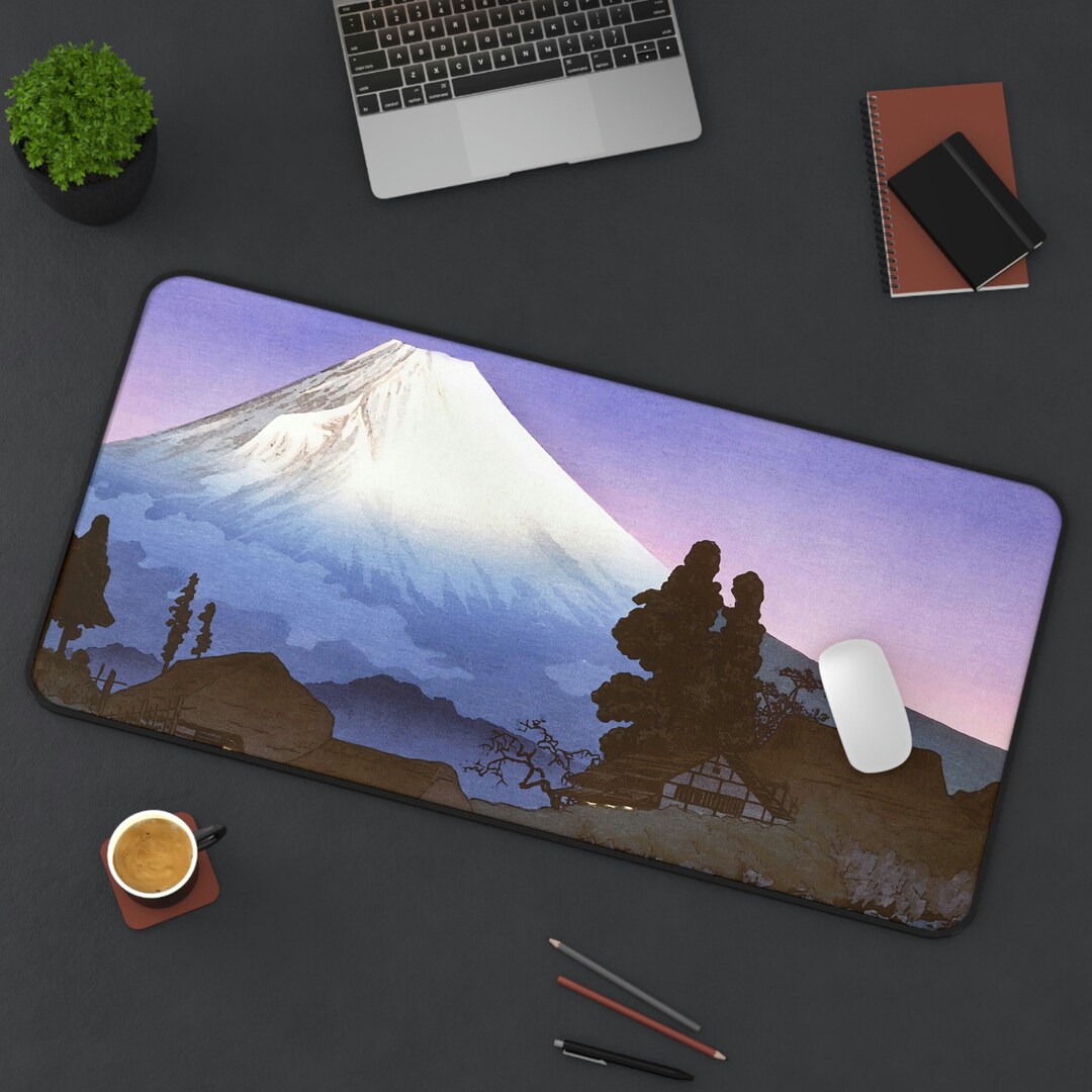 Mount Fuji Landscape Extended Mouse Pad, Desk Accessory Decor - Etsy
