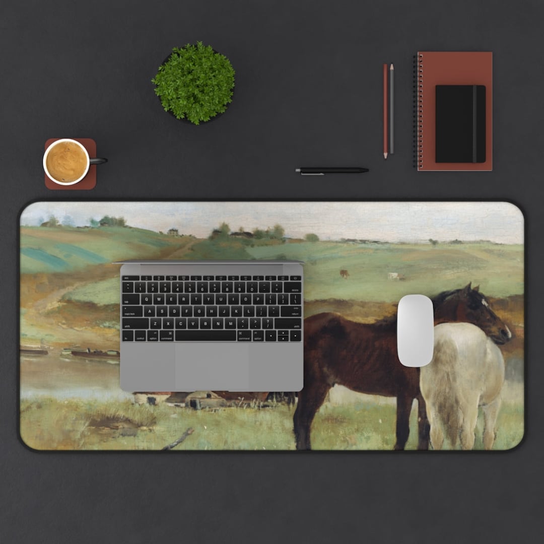 Edgar Degas Extend Desk Mat, Horse in a Meadow Xxl Mousepad, Desk ...