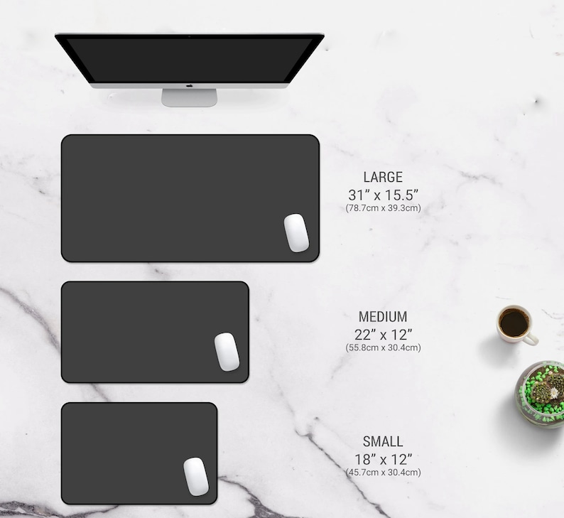 Minimalist Aesthetic Desk Mat Beige Leafy Extended Mousepad - Etsy