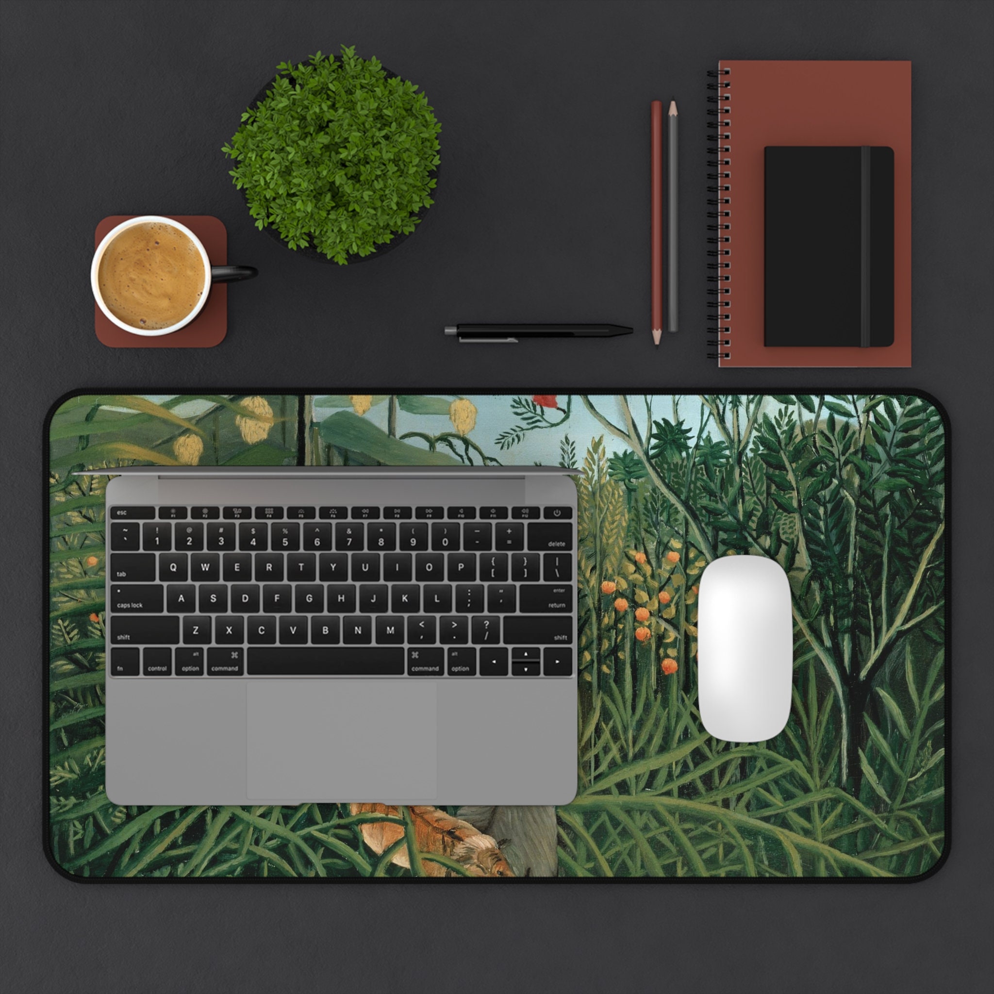 Henri Rousseau Extra Large Desk Pad Tropical Forest Extended - Etsy ...
