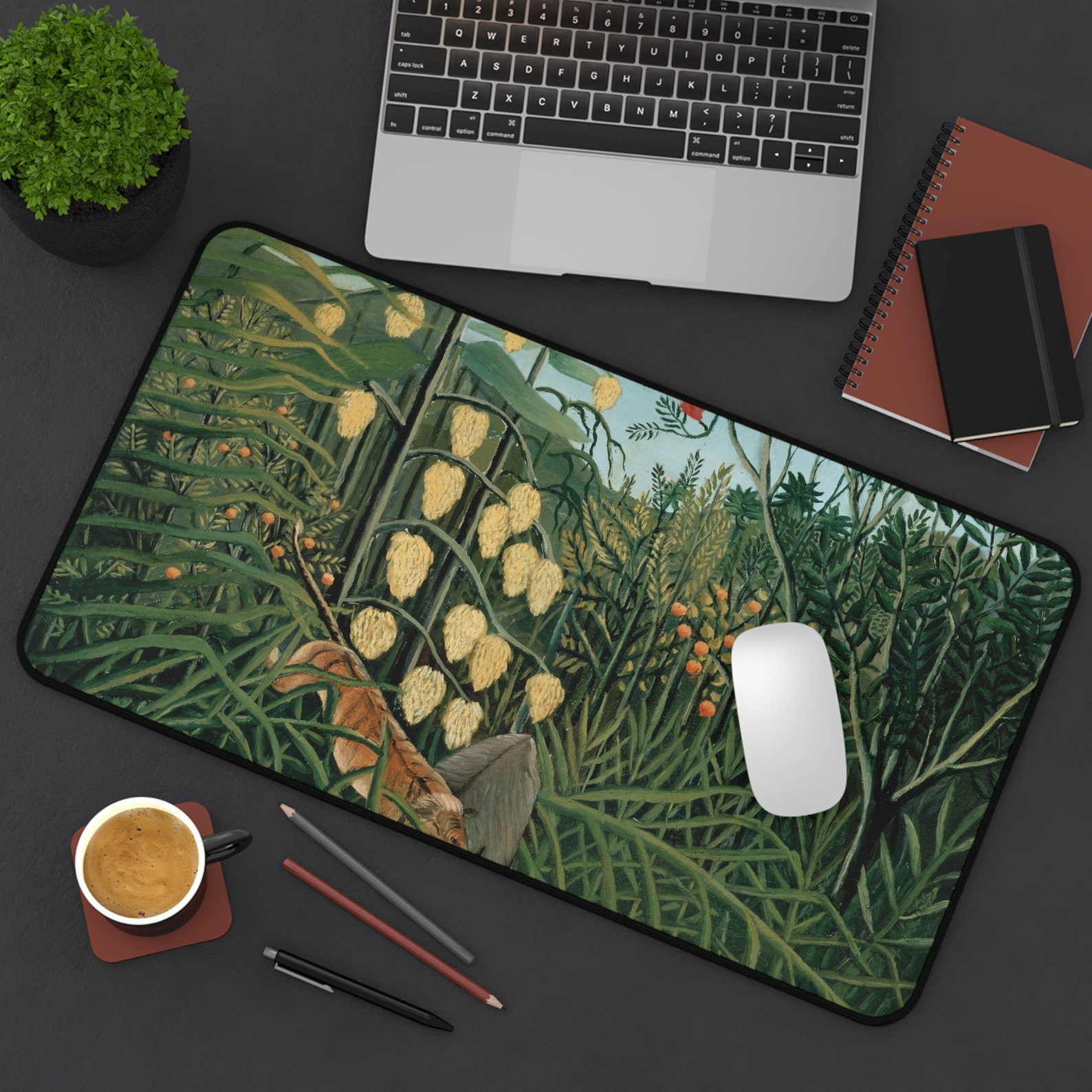 Henri Rousseau Extra Large Desk Pad Tropical Forest Extended - Etsy