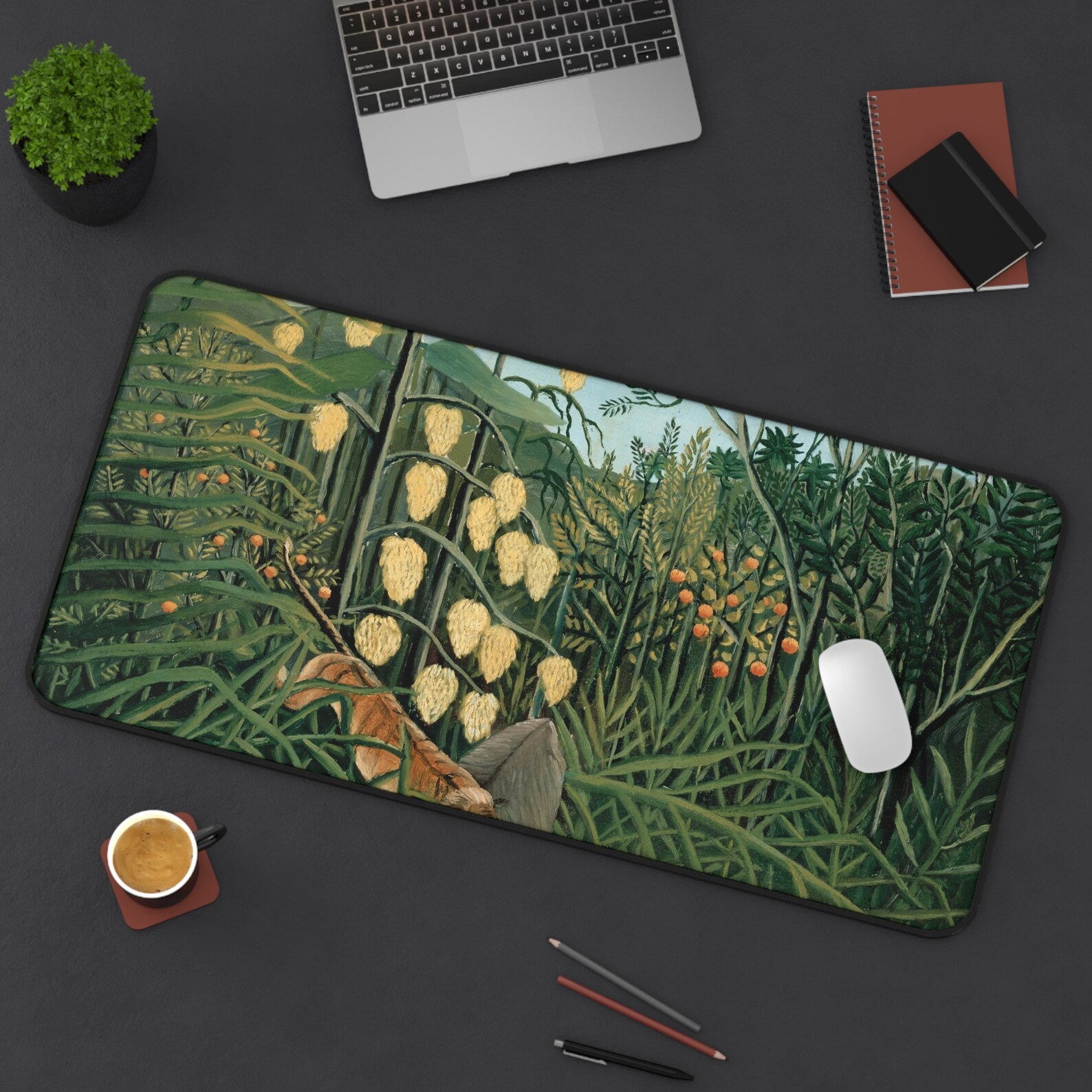 Henri Rousseau Extra Large Desk Pad Tropical Forest Extended - Etsy