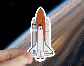 Space Shuttle Sticker - Etsy