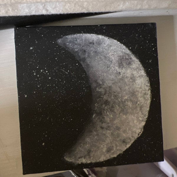 Moon Painting - Etsy