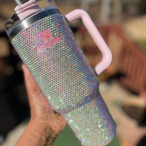 Full Bling Rhinestone Stanley 40oz Tumbler | Stanley Tumbler | Custom ...