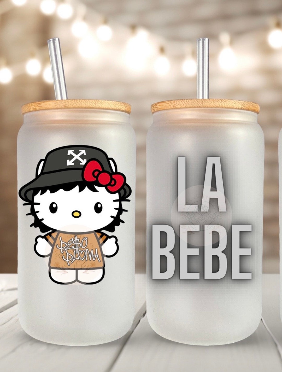 Hello Kitty~peso Pluma~kitty Pluma~la Bebe~libbey Cup~gift~regalo ...