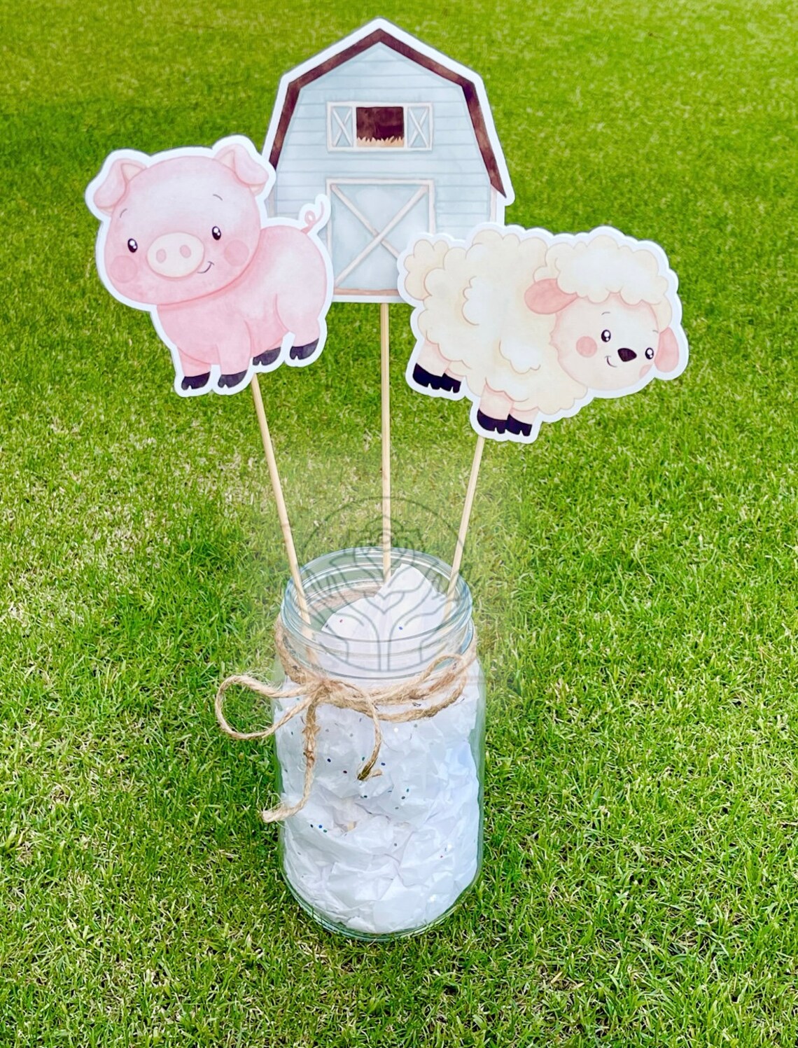 Farm Animal Centerpieces~barnyard Centerpiece~farm Animal Centerpiece ...