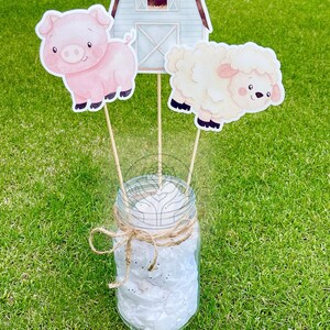 Farm Animal Centerpieces~barnyard Centerpiece~farm Animal Centerpiece ...