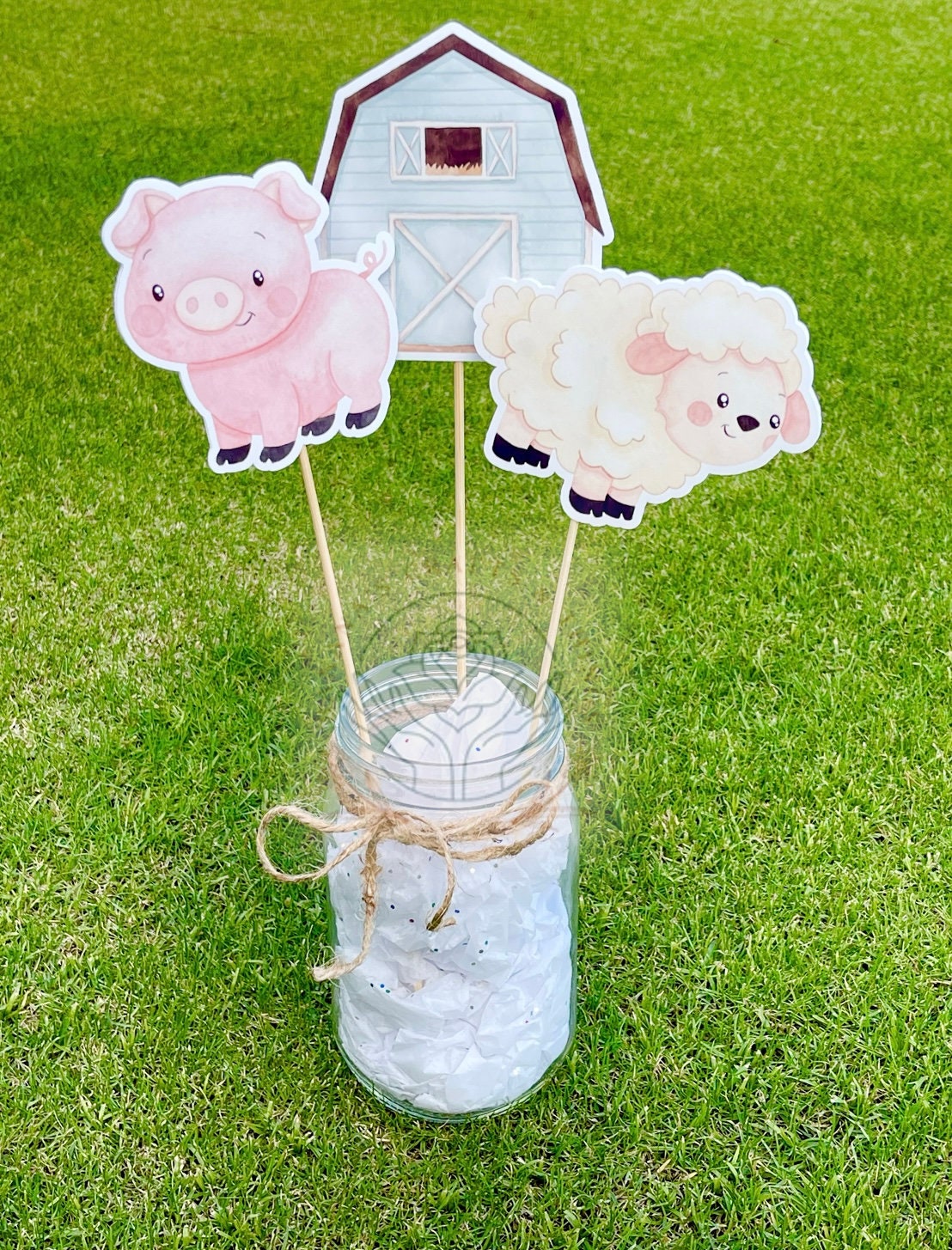 Farm Animal Centerpieces~barnyard Centerpiece~farm Animal Centerpiece ...