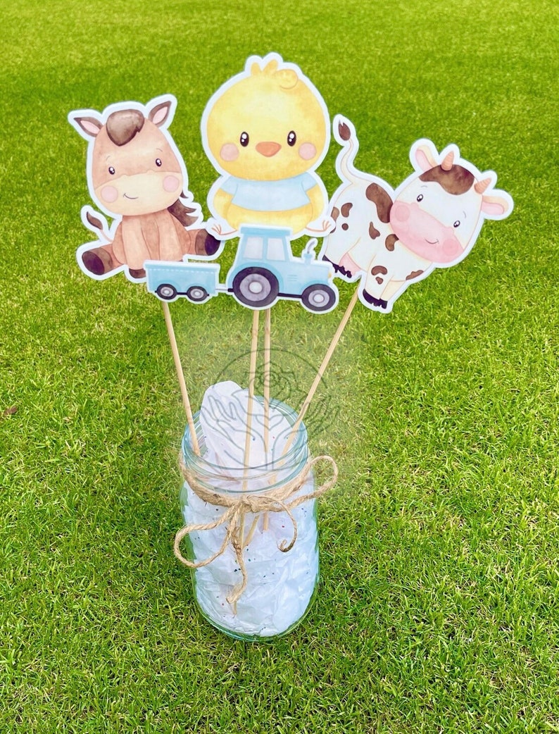 Farm Animal Centerpieces~barnyard Centerpiece~farm Animal Centerpiece ...